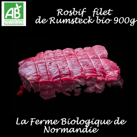 Rosbif bio (Filet de rumsteck) boeuf d'herbe 900g